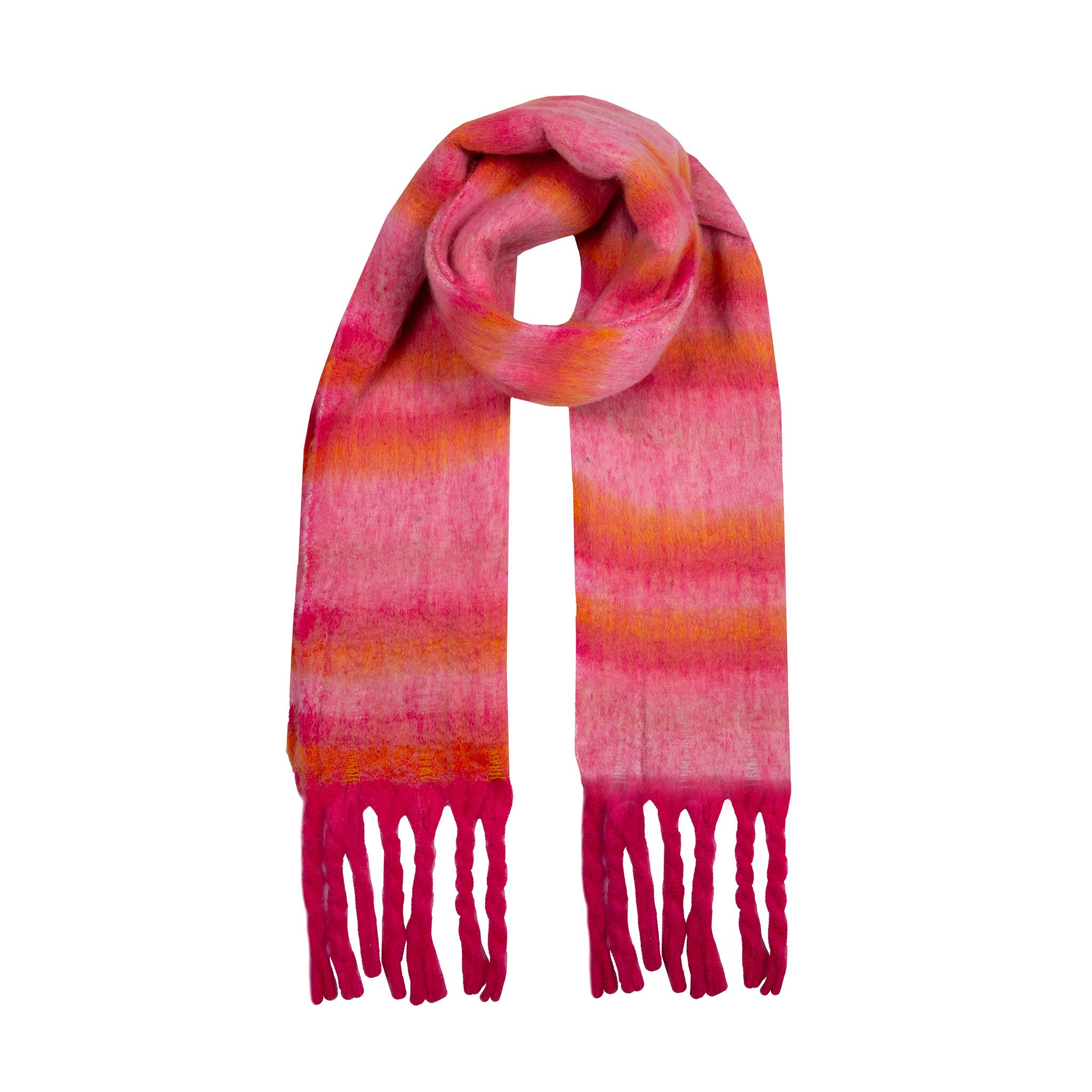 Women’s Tonal Stripe Blanket Scarf with Tassels | Dents
